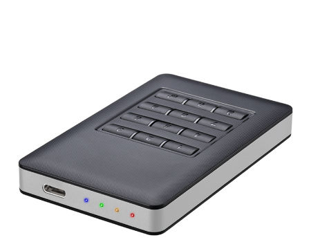 China 2.5 inches USB3.0 Keypad Hardware Encryption Type-C HDD Enclosure ...