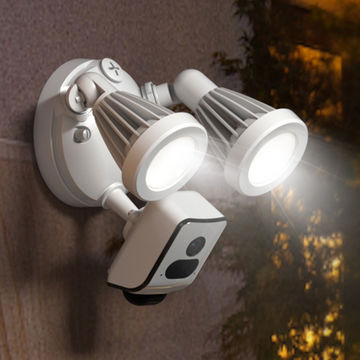 China Wireless cctv camera 1080P 2MP led wall light flood light wifi ...