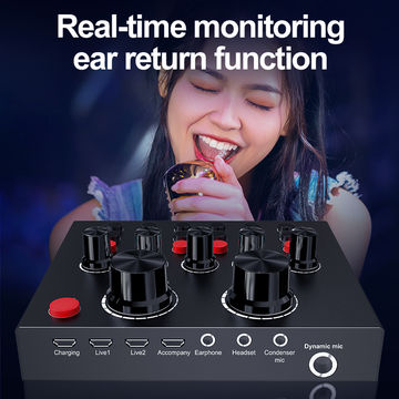 China Live studio audio interface v8 v9 f8 USB sound card studio ...
