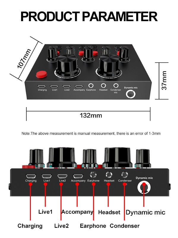 China Live studio audio interface v8 v9 f8 USB sound card studio ...