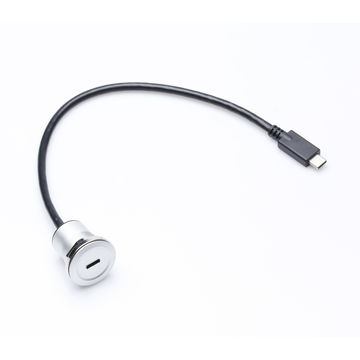 China Premier Cable USB C Jack to Type C Round Panel Mount Adapter ...