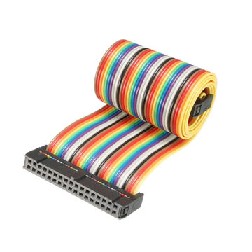 China Premier Cable IDC Rainbow Wire Flat Ribbon Cable 34 Pins 48cm ...