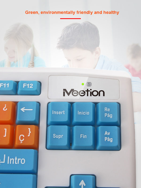 China MeeTion K800 Colourful Large Key PC Coloured Keyboard Color ...
