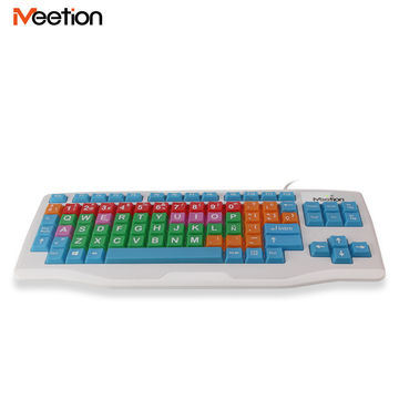 China MeeTion K800 Colourful Large Key PC Coloured Keyboard Color ...