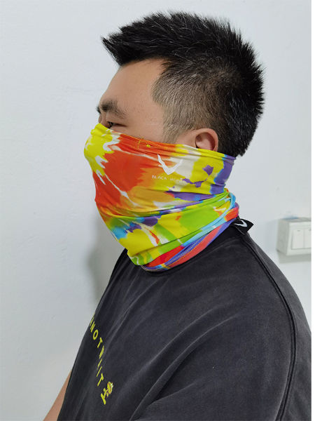 China Turban high quality solid color neck covering 3D tubular turban ...