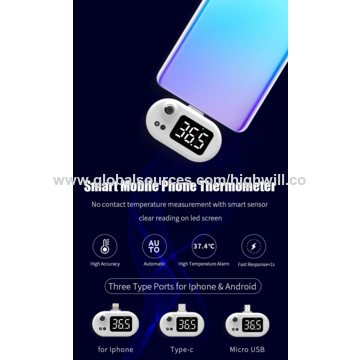 China New Thermometer connect mobile phone app display temperature ...