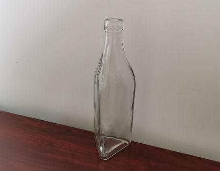 Glass bottles for liquor with triangle shape , special red wine bottles ...