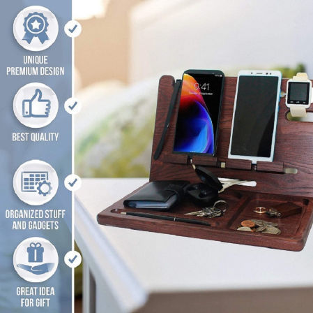 Foldable Multifunction Docking Station for I Phone,Watch,Glasses, Keys ...