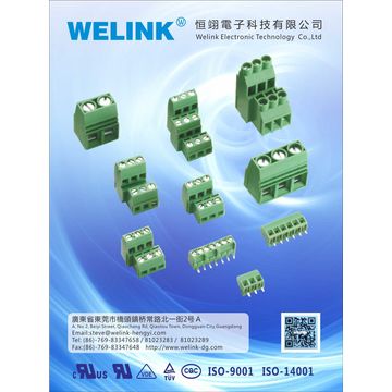 China Wire protector terminal block- dark gray pluggable terminal block ...