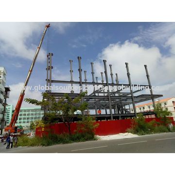 China Prefabricated steel structure building prefab shopping mall on ...