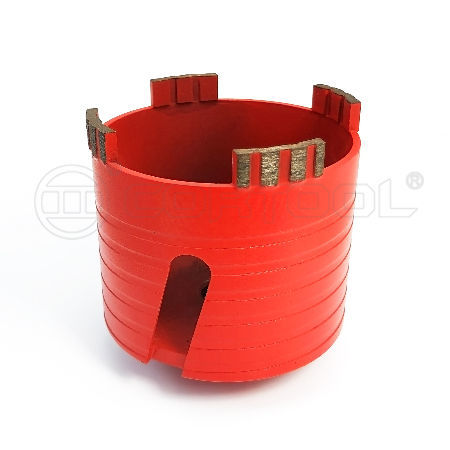 Sintered and laser brazed diamond hollow annular bits, diamond hole saw ...