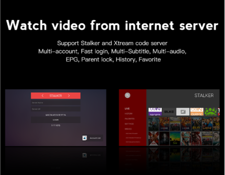 LINUX TV BOX Support Xtream code Stalker IPTV Netflix(1080P) YouTube(4K ...