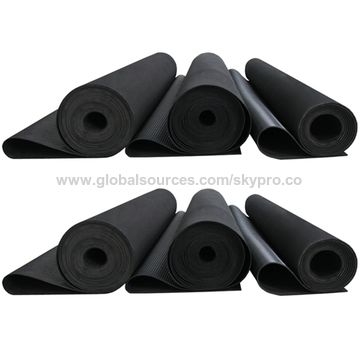 China Super thin 3mm soft black rough top anti-slip small diamond ...