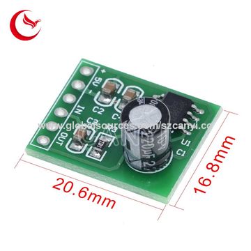 China DC 5V mini mono audio amplifier board stereo single channel 5W ...