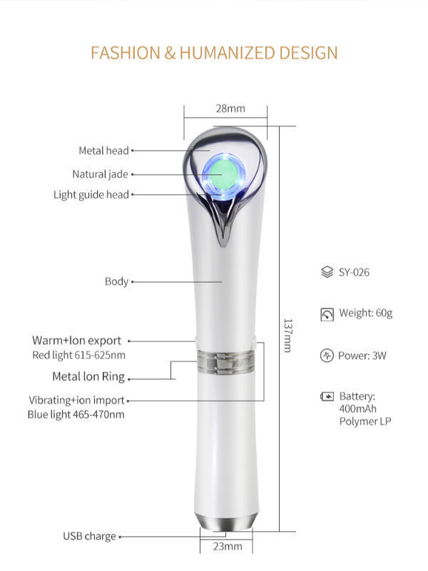 China Red And Blue Light Therapy Eye Bag Removal Machine Jade Eye ...