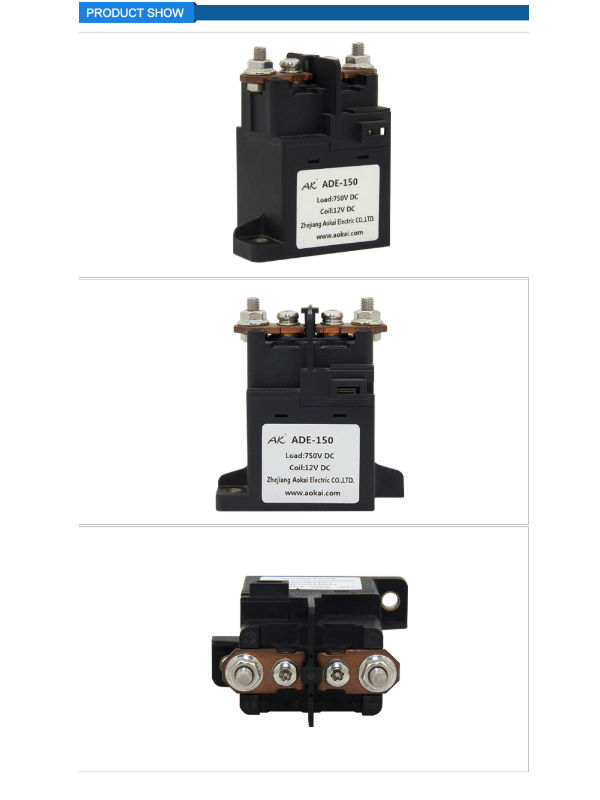 China 750V 150A 12VDC Coil SPST NO Normally Open Battery Contactor for ...