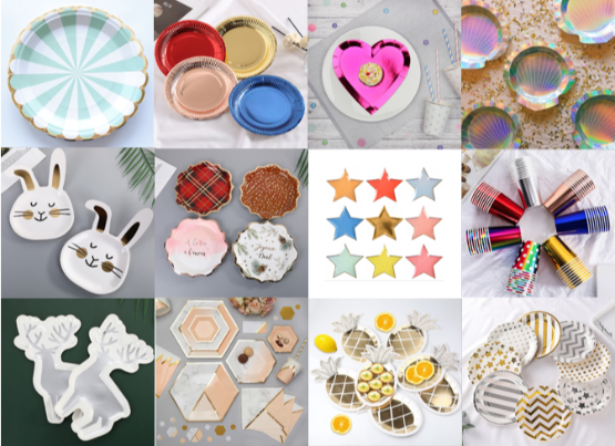 Deer Shaped Disposable Paper Plate for Children, children plate one-off ...