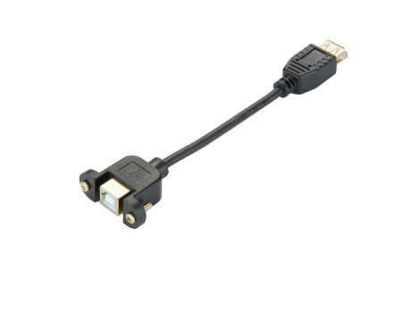 China USB 2.0 Panel Mount Printer B Female To A Female Socket on Global ...
