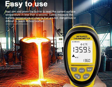 China Digital Infrared Thermometer Double Laser High Precision IR ...