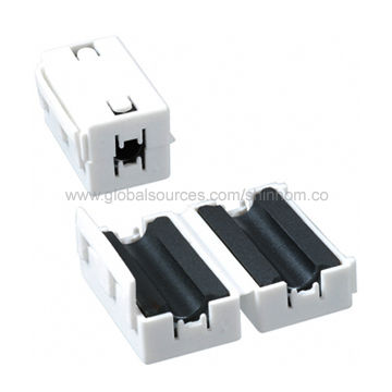 China Snap-on Ferrite Core for Round Cables, EMI Suppression ...