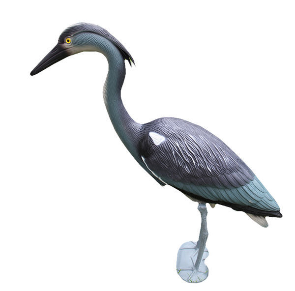 China Fashion plastic Painted Plastic Grey heron Garden Ornament garden ...