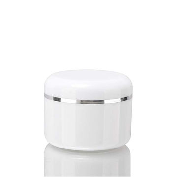 China White PP 50ml 100ml 250ml hair pomade plastic cosmetic empty PP ...