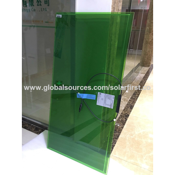 China Transparent CdTe Thin Film Glass Solar Panel on Global Sources ...