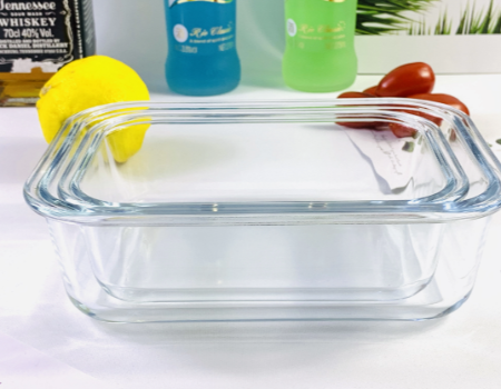 High Quality Glass Fridge Storage Container with Lids, Glass Container ...