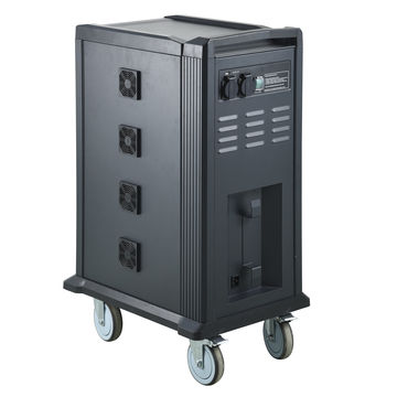 China 48 way DC charging trolley with plastic corner , soft touch on ...