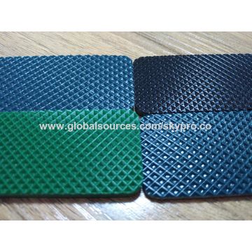 China 3mm Thick Diamond Pattern PVC Conveyor Belt Manufacturer on ...
