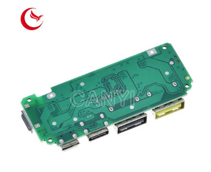 LED pcb USB board 5V 2.4A micro Type-C USB mobile power bank 18650 ...