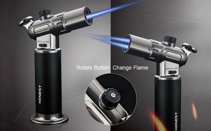 Honest Double jet flame torch lighter, Torch lighter Mini torch lighter ...