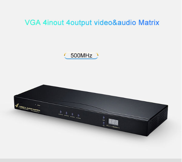 China Factory can OEM 4 input 4 output VGA Matrix 4x4 VGA matrix Hot ...