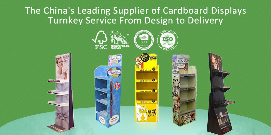 Supermarket Cardboard Shampoo Display Racks, Custom Paper Floor ...
