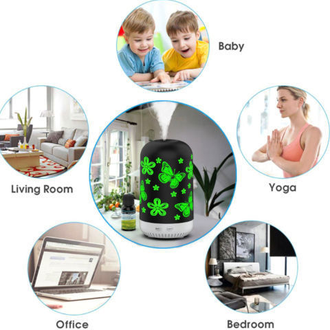 China Smart ultrasonic aroma diffuser mist humidifier diffirent colors ...