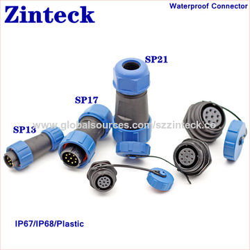 China SP17 IP67/IP68 waterproof connector electrical plastic connector ...