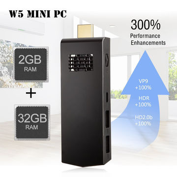 China Mini PC Stick T5 Cherry Trail Z8350 Computer Win 10 pro home ...