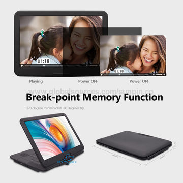 China 15 Inch Wide screen Portable DVD Player built-in 5 hour ...
