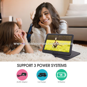 China 15 Inch Wide screen Portable DVD Player built-in 5 hour ...