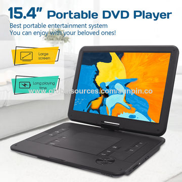 China 15 Inch Wide screen Portable DVD Player built-in 5 hour ...