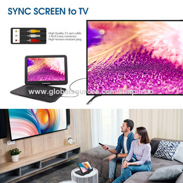 China 15 Inch Wide screen Portable DVD Player built-in 5 hour ...