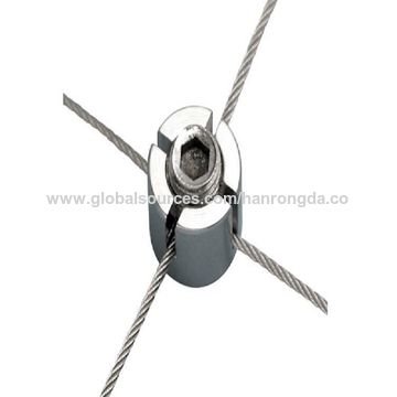China Stainless Steel Cross Wire Clamp, Wire Rope Trellis Cross Clip on ...