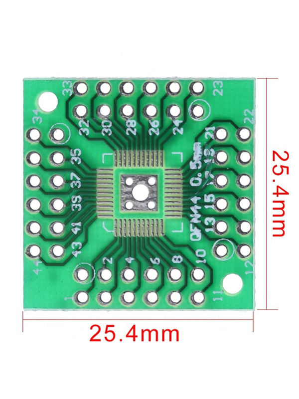 HTQFP QFN48 to DIP48 QFN44 0.5mm QFP48 QFP44 PQFP LQFP Adapter Plate, Adapter Plate pcba 0.5mm ...