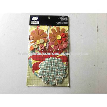 China 3D craft flower decoration with adhesive felt stickers on Global ...