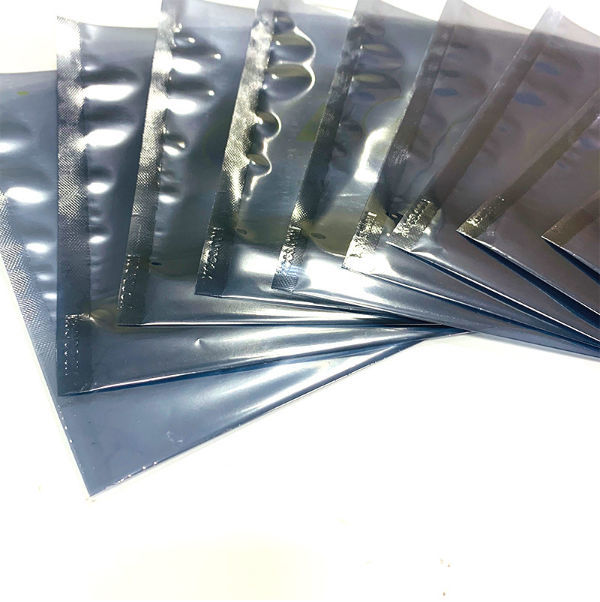 Printed zip lock plastic esd bags Light Grey esd shielding anti static ...