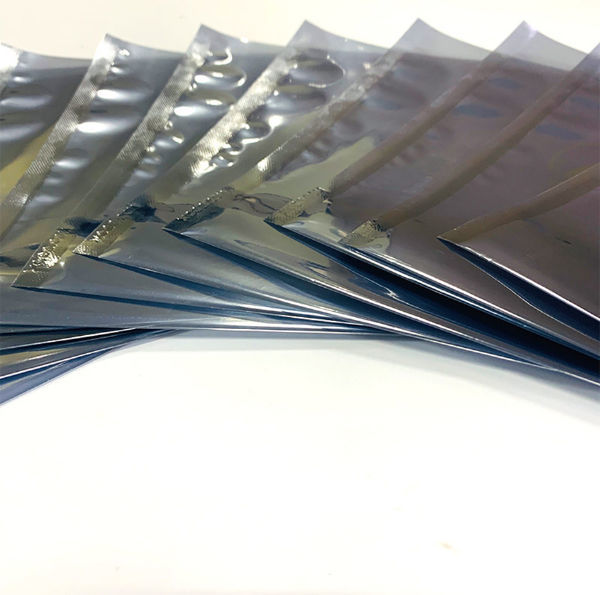 Printed zip lock plastic esd bags Light Grey esd shielding anti static ...