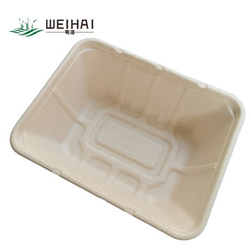 China Biodegradable Compostable Mold Pulp Vegetable Paper Tray Packing ...