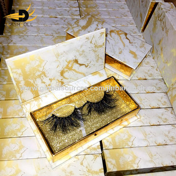 China NEW marble Eyelash Packaging Box wholesale Lash Box Packaging ...