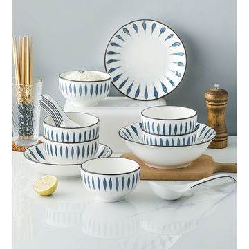 China Ceramic dinnerware set, Japanese style, can be freely combined ...