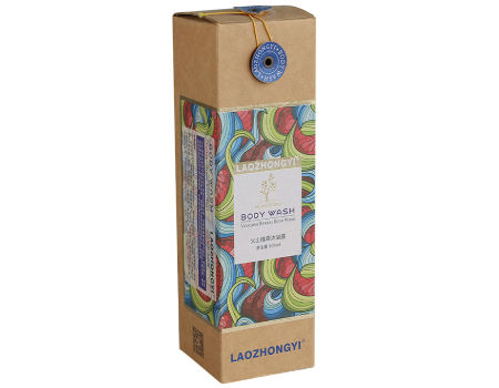China Factory Custom Kraft Paper Box Body Wash Display Packaging Paper ...